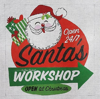Signs: Santa's Workshop – Family Arts Needlework Shop