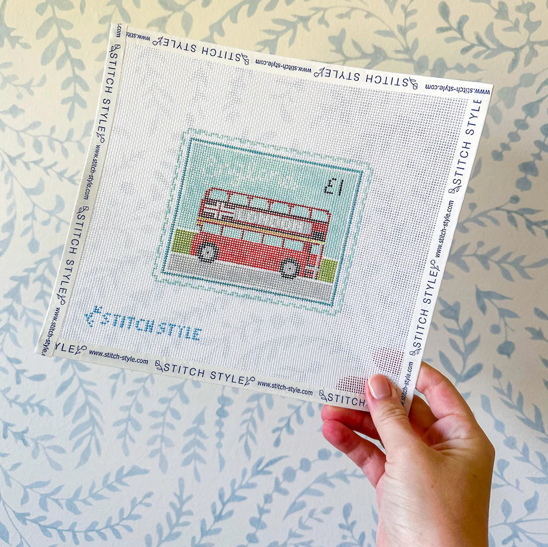 Double Decker Bus Stamp 18 Mesh – Family Arts Needlework Shop